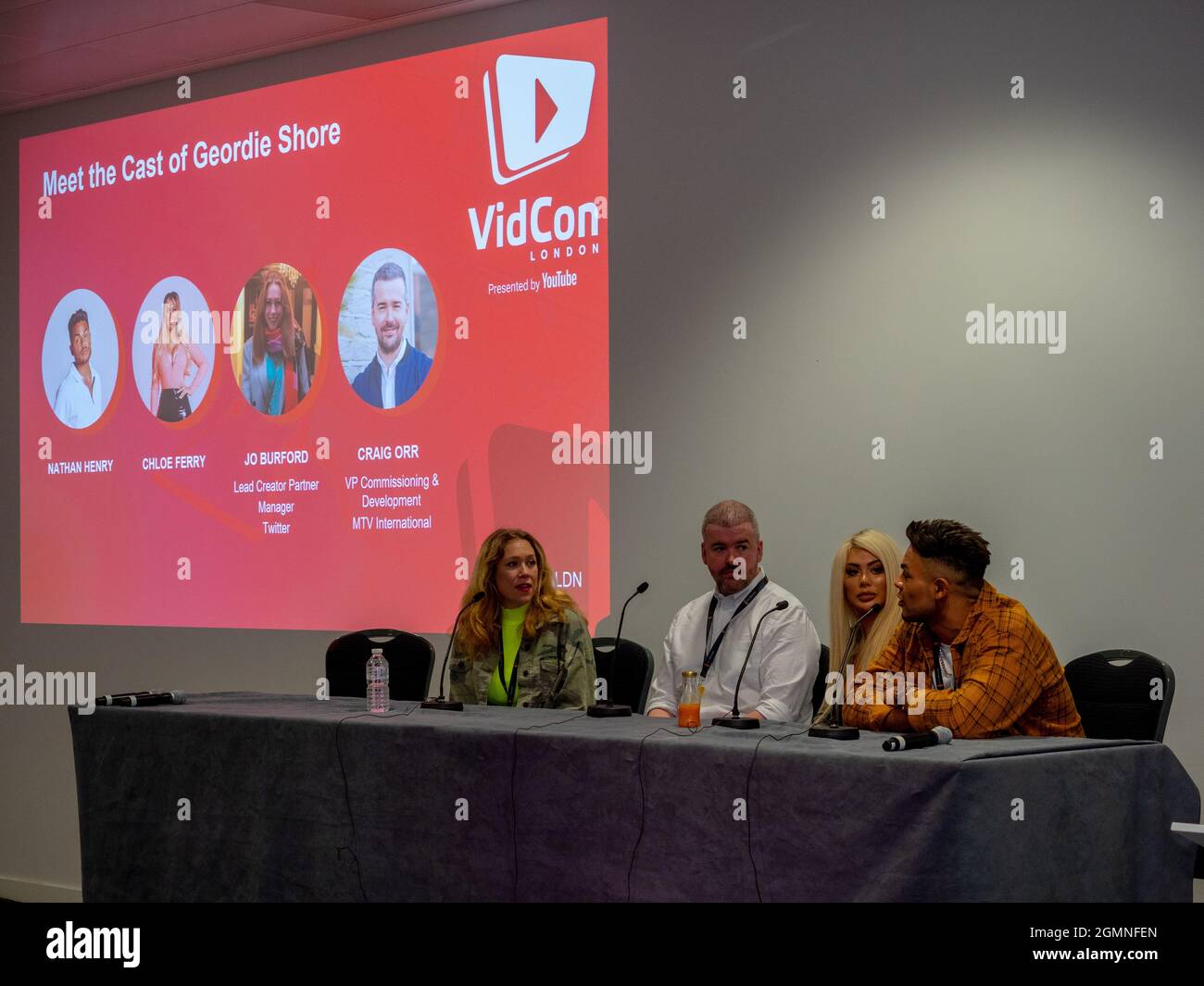 Media the cast of Geordie Shore at Vidcon 2019. VidCon London is the UK ...