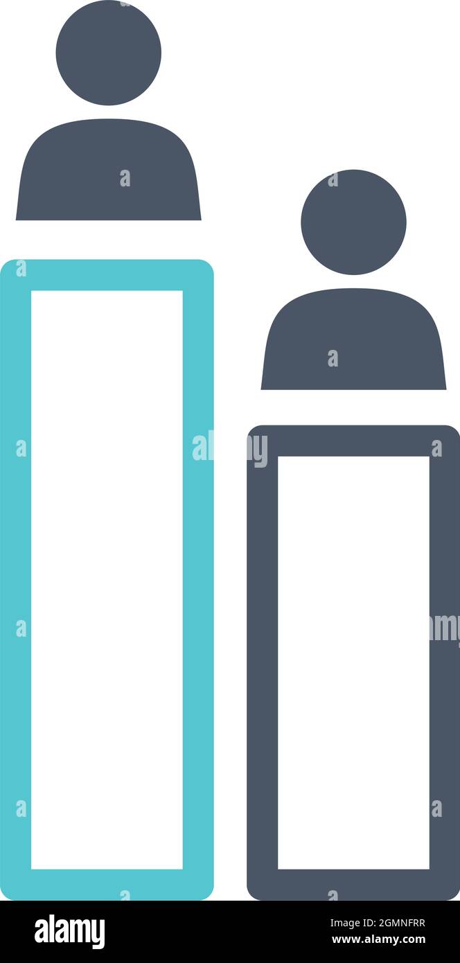 bar chart with avatar people Stock Vector Image & Art - Alamy