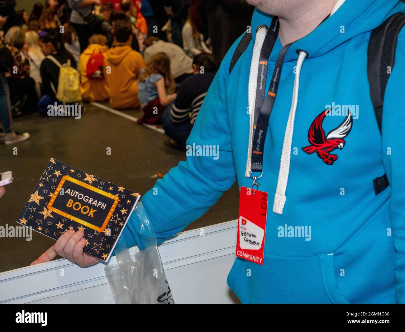34 year old Graham, with his autograph book. VidCon London is the UK's ...