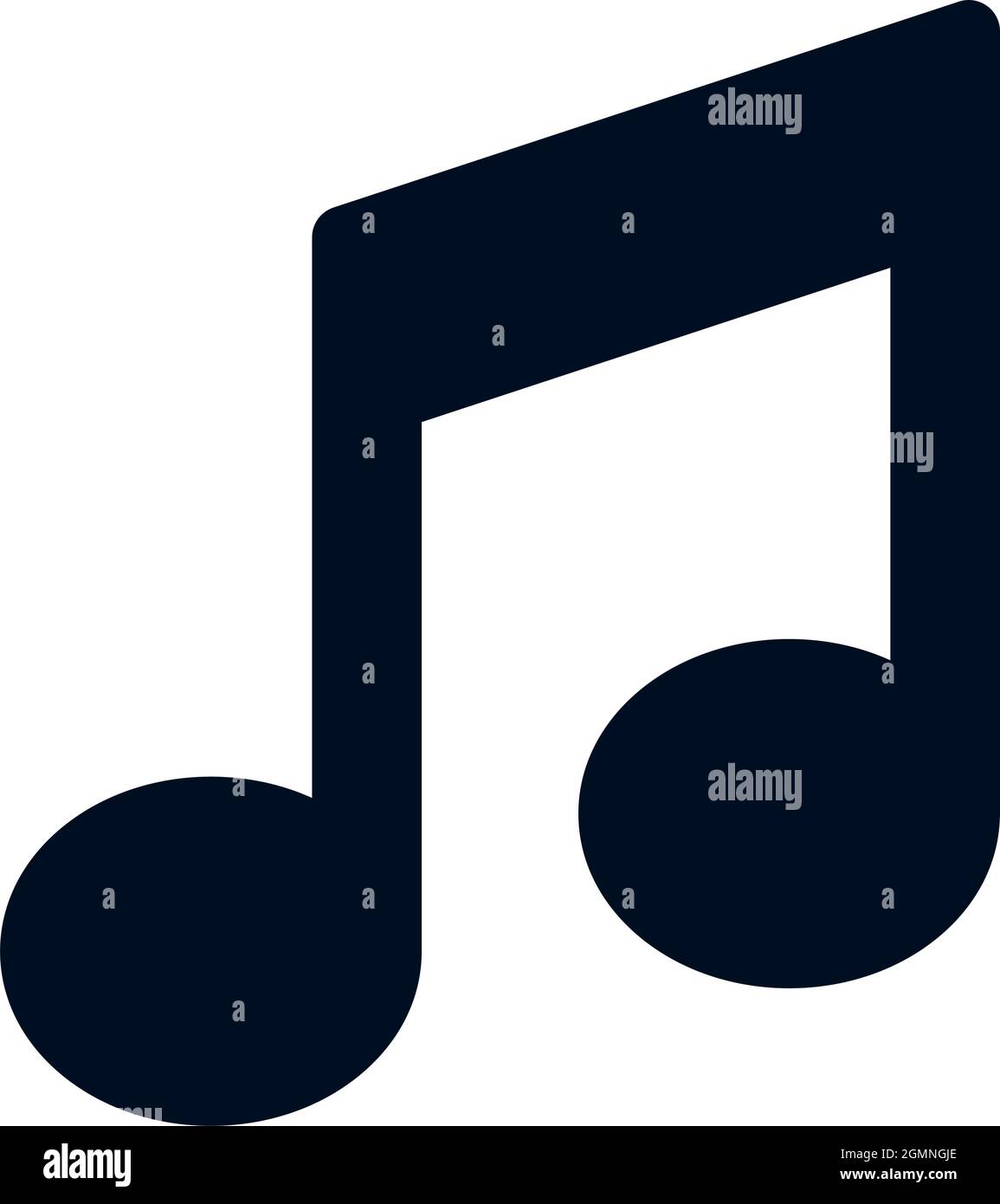 music symbol icon on white background Stock Vector Image & Art - Alamy