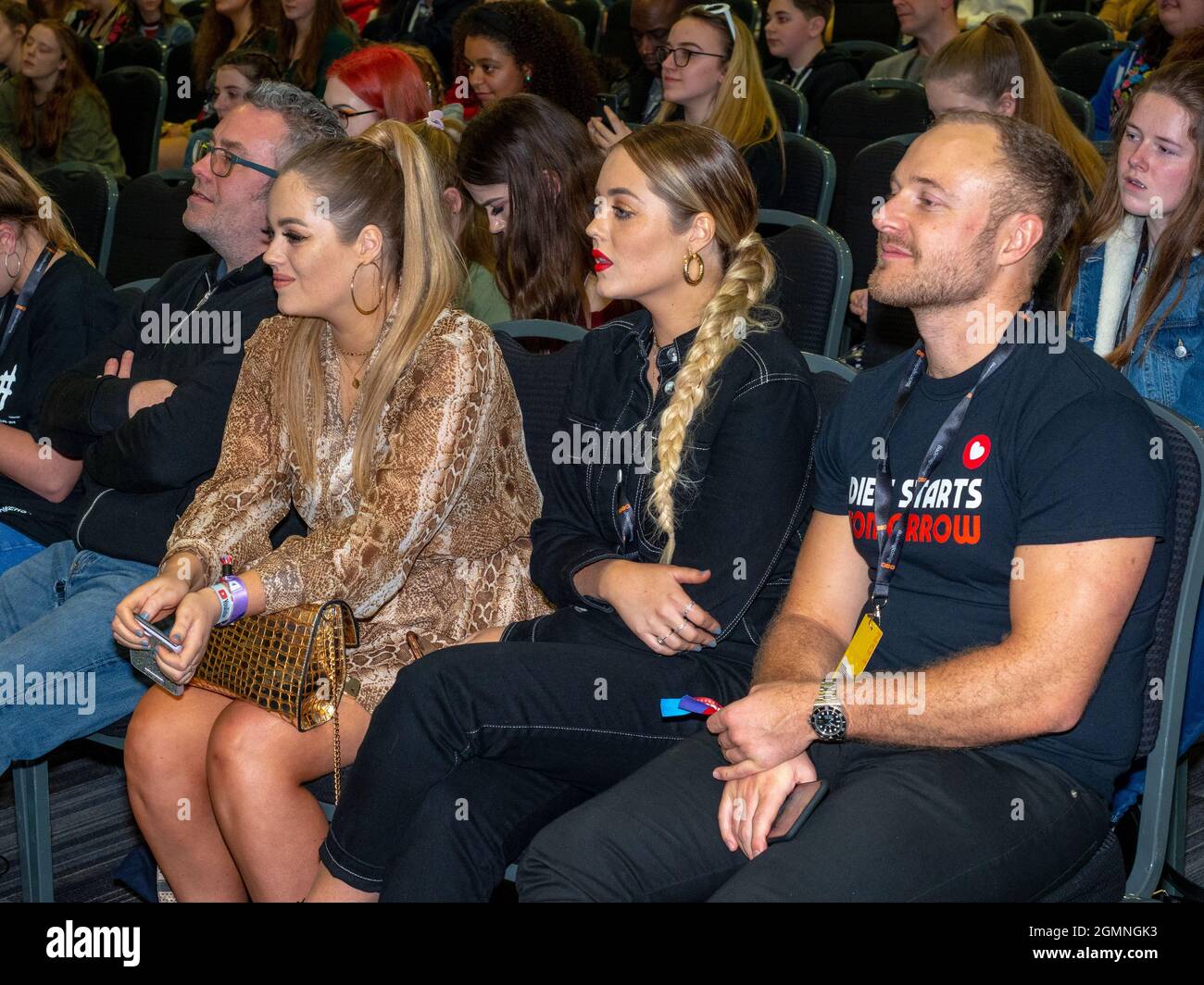 The audience at a Q&A with Mikey Pearce, Josh Pieters and Jack Maynard ...