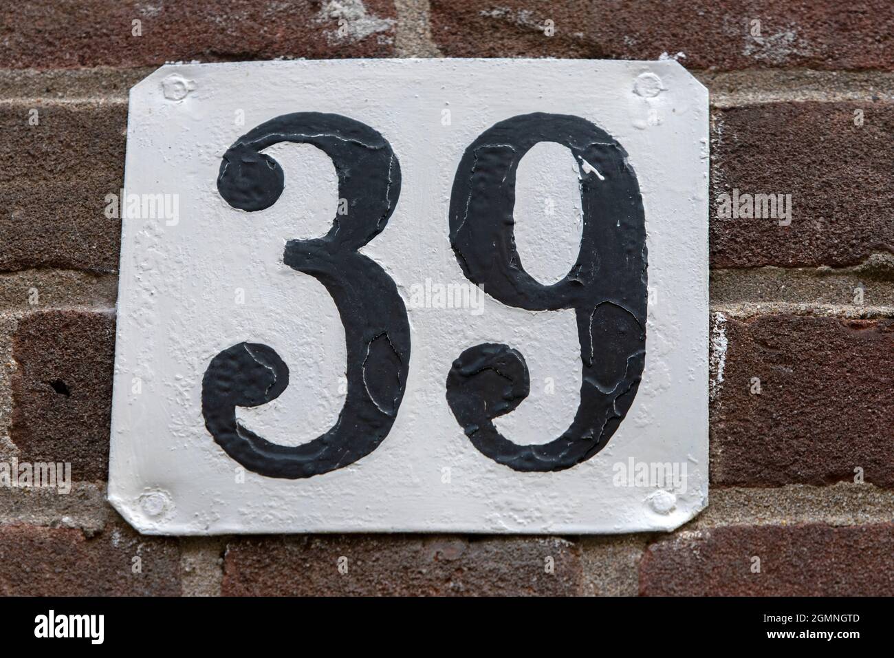 Close Up House Number 39 At Amsterdam The Netherlands 19-9-2021 Stock ...
