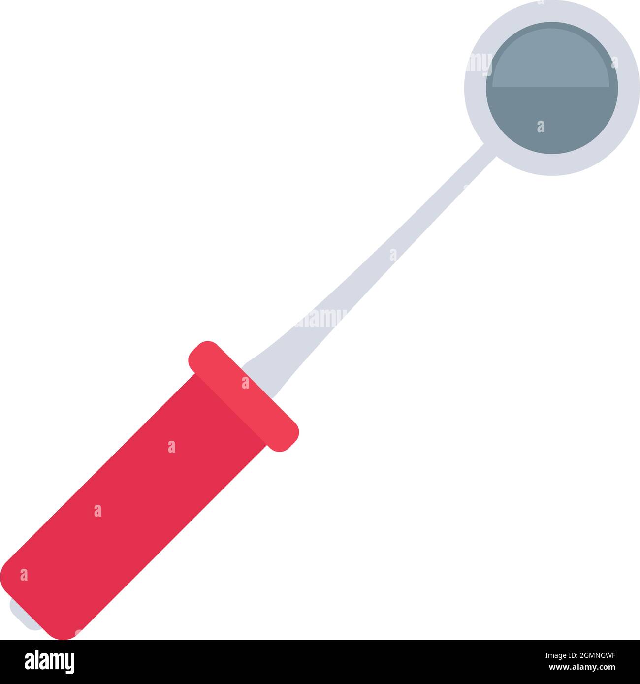 dental mirror tool icon on white background Stock Vector Image & Art ...