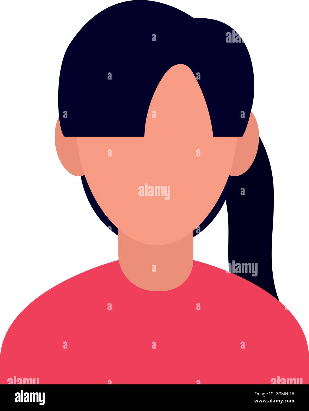 avatar girl icon on white background Stock Vector Image & Art - Alamy