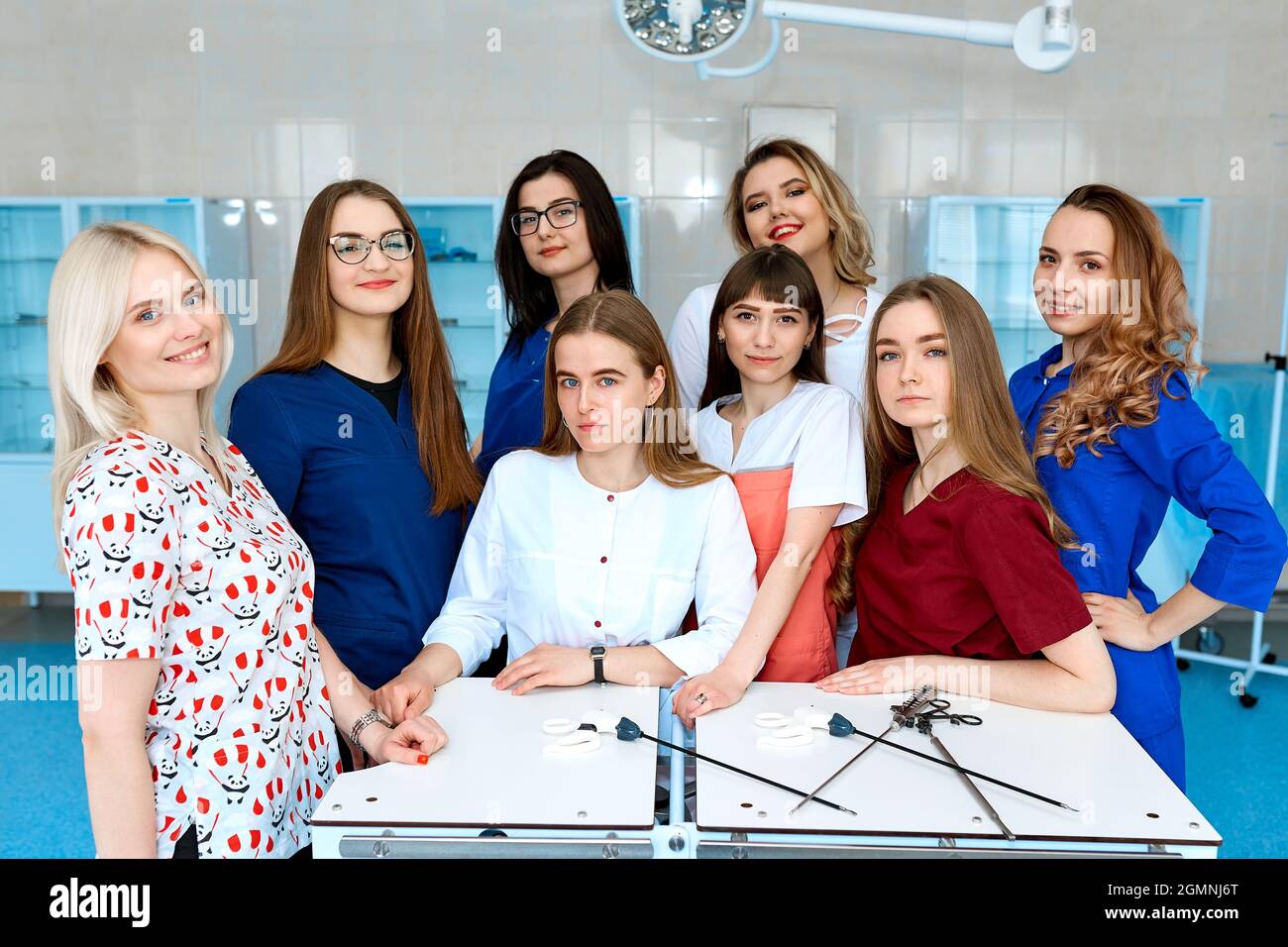 Diverse group female surgeons hi-res stock photography and images - Alamy