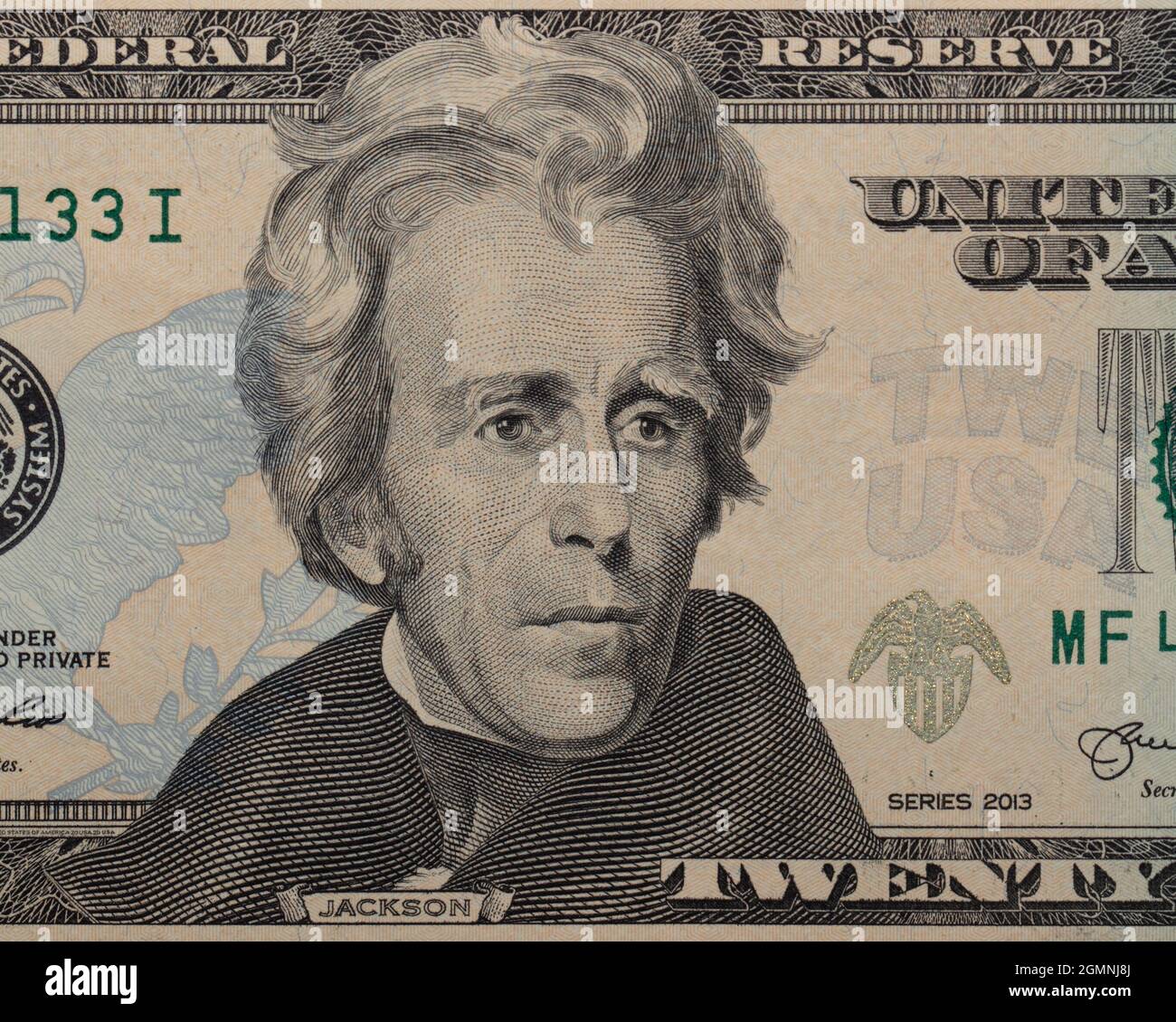 Front side 20 dollar bill hi-res stock photography and images - Alamy