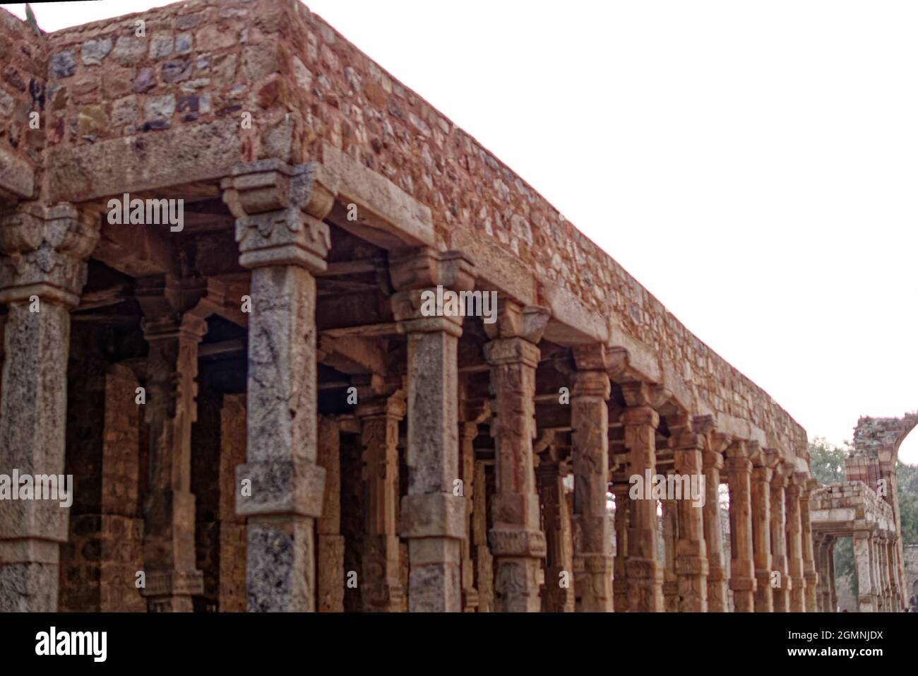 Pillars, Qutb Minar Stock Photo - Alamy