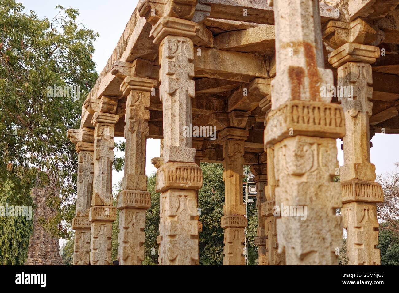 Pillars, Qutb Minar Complex Stock Photo - Alamy