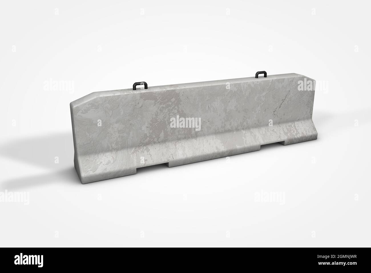 Prefabricated concrete materials, cement panels and tubes on a white ...