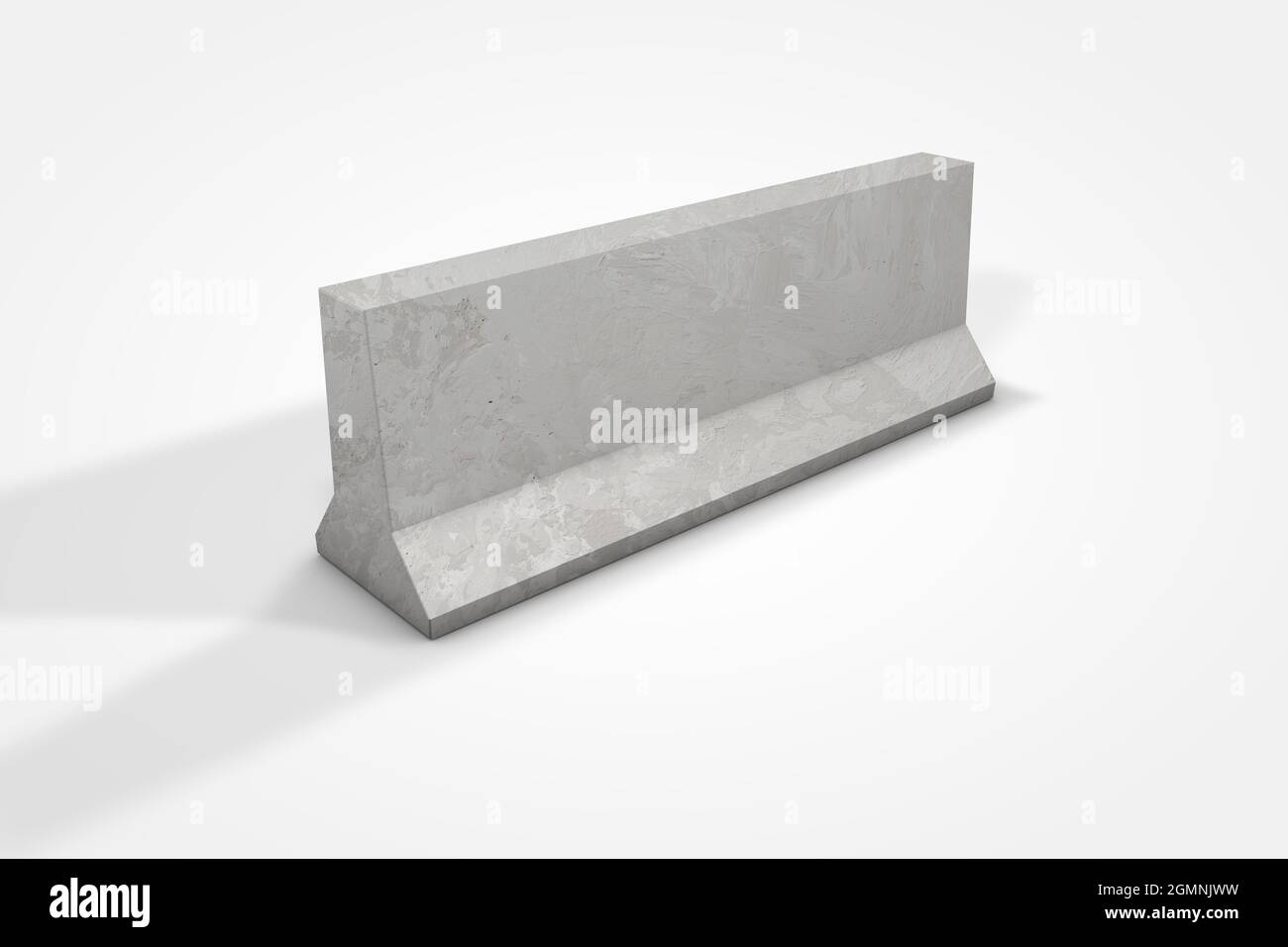 Prefabricated concrete materials, cement panels and tubes on a white ...