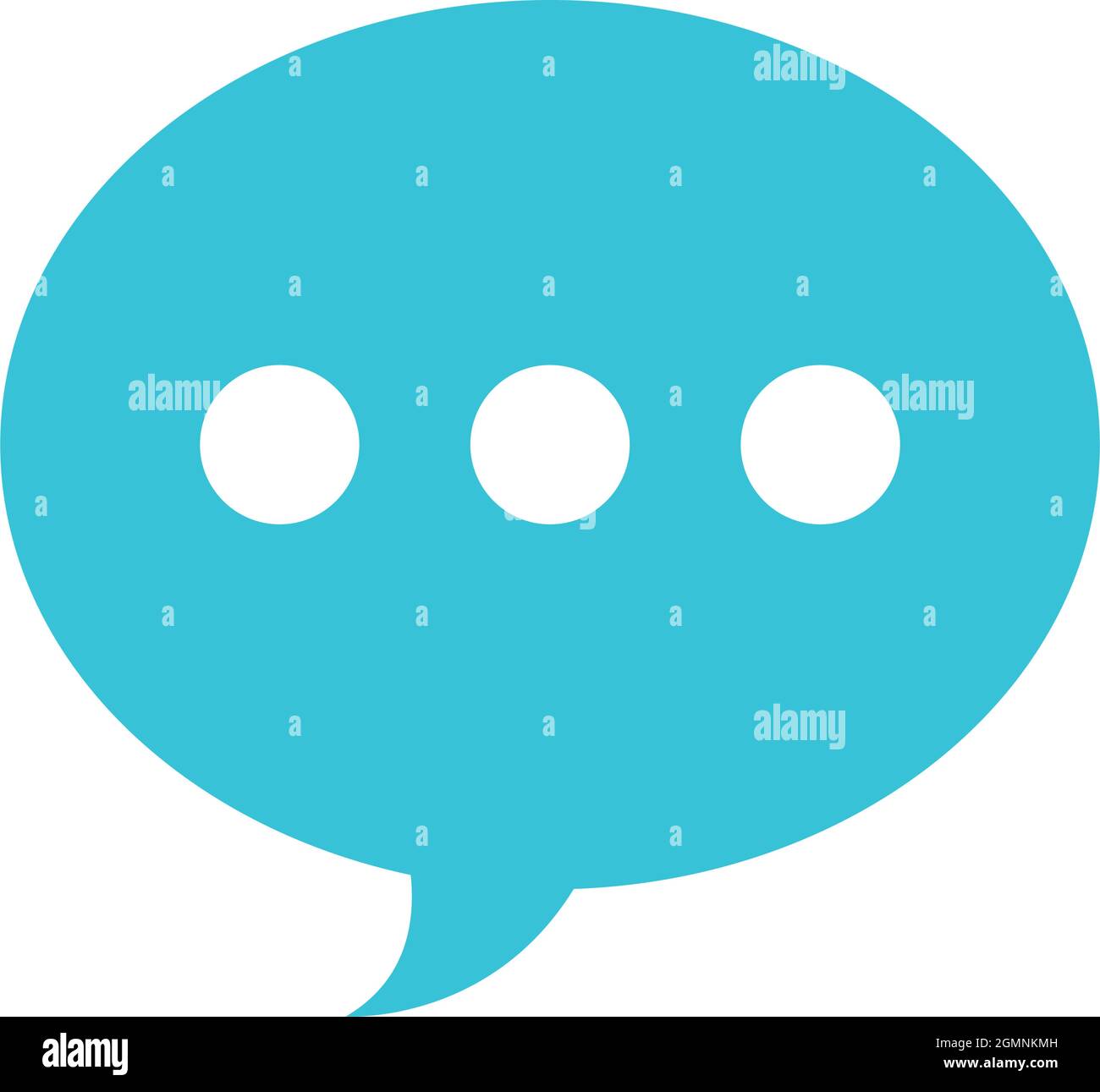 round speech bubble on white background Stock Vector Image & Art - Alamy