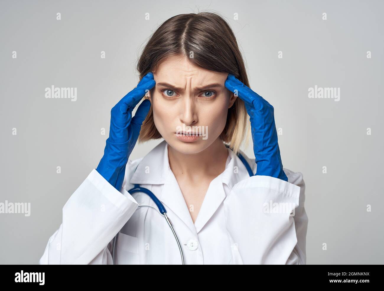 Female Doctor In White Coat Medicine Professional Hospital Stock Photo