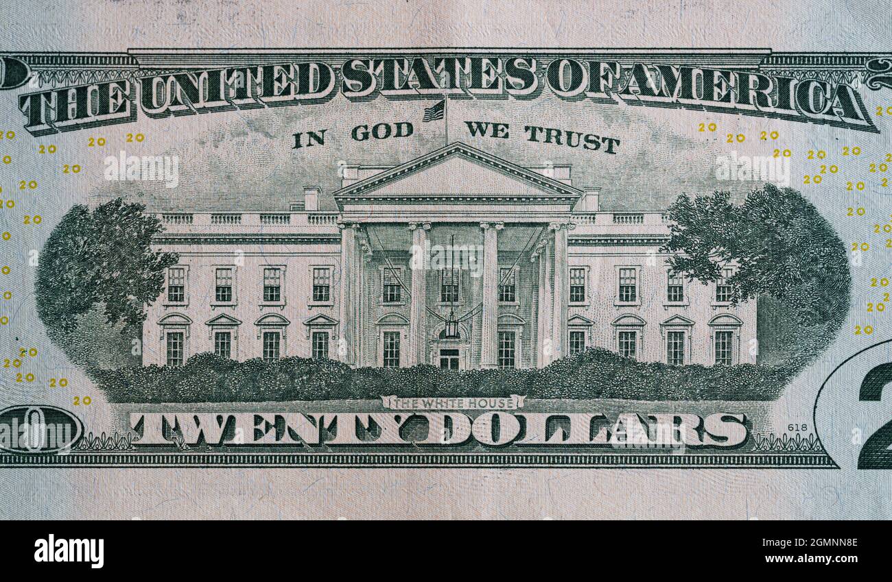 20 dollar bill back hi-res stock photography and images - Alamy