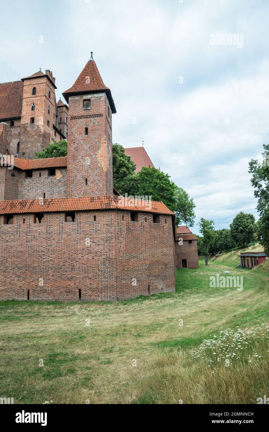 Teutonic castle (14th century) in Malbork, Poland Stock Photo - Alamy