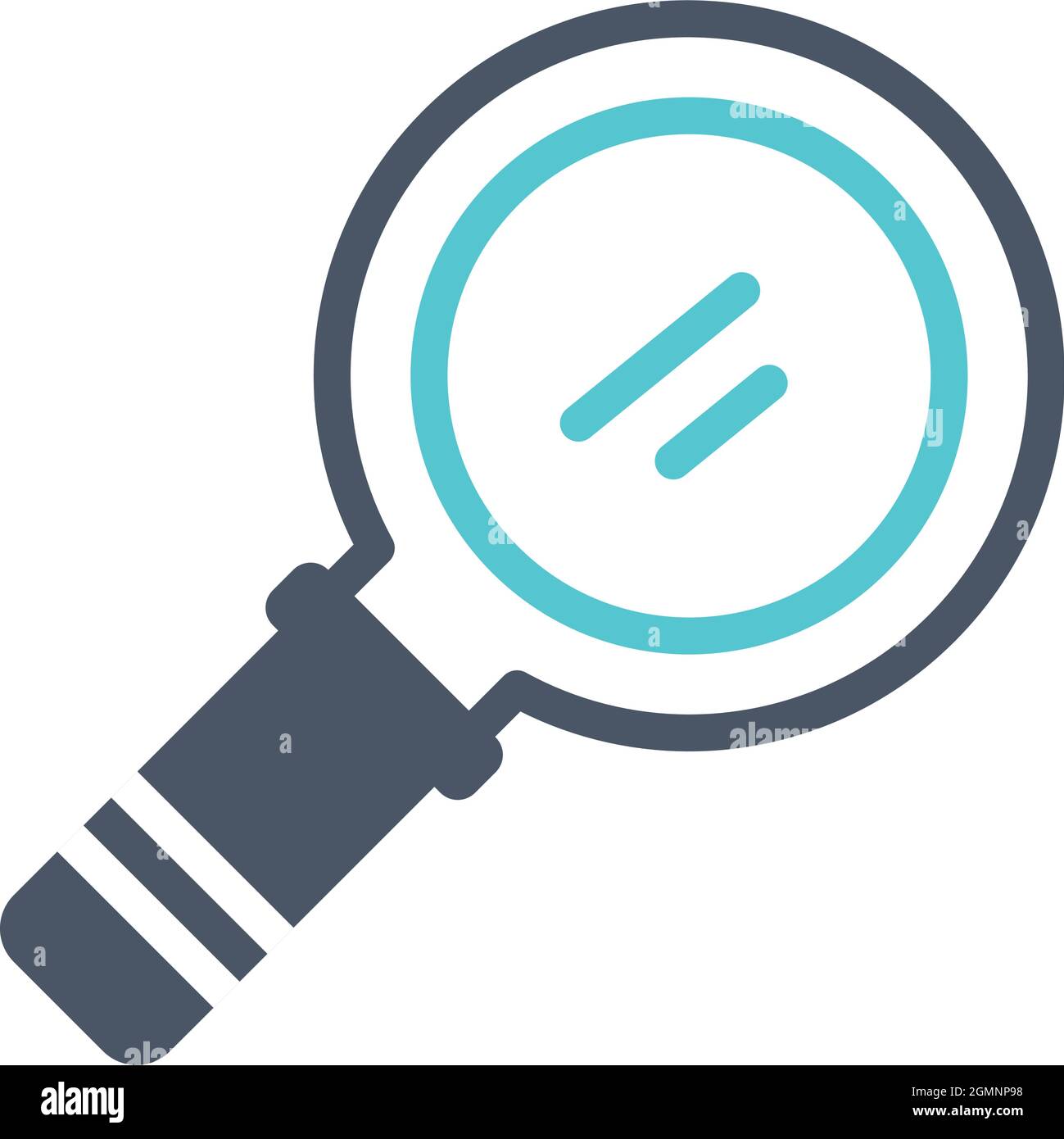 magnifying glass icon on white background Stock Vector Image & Art - Alamy