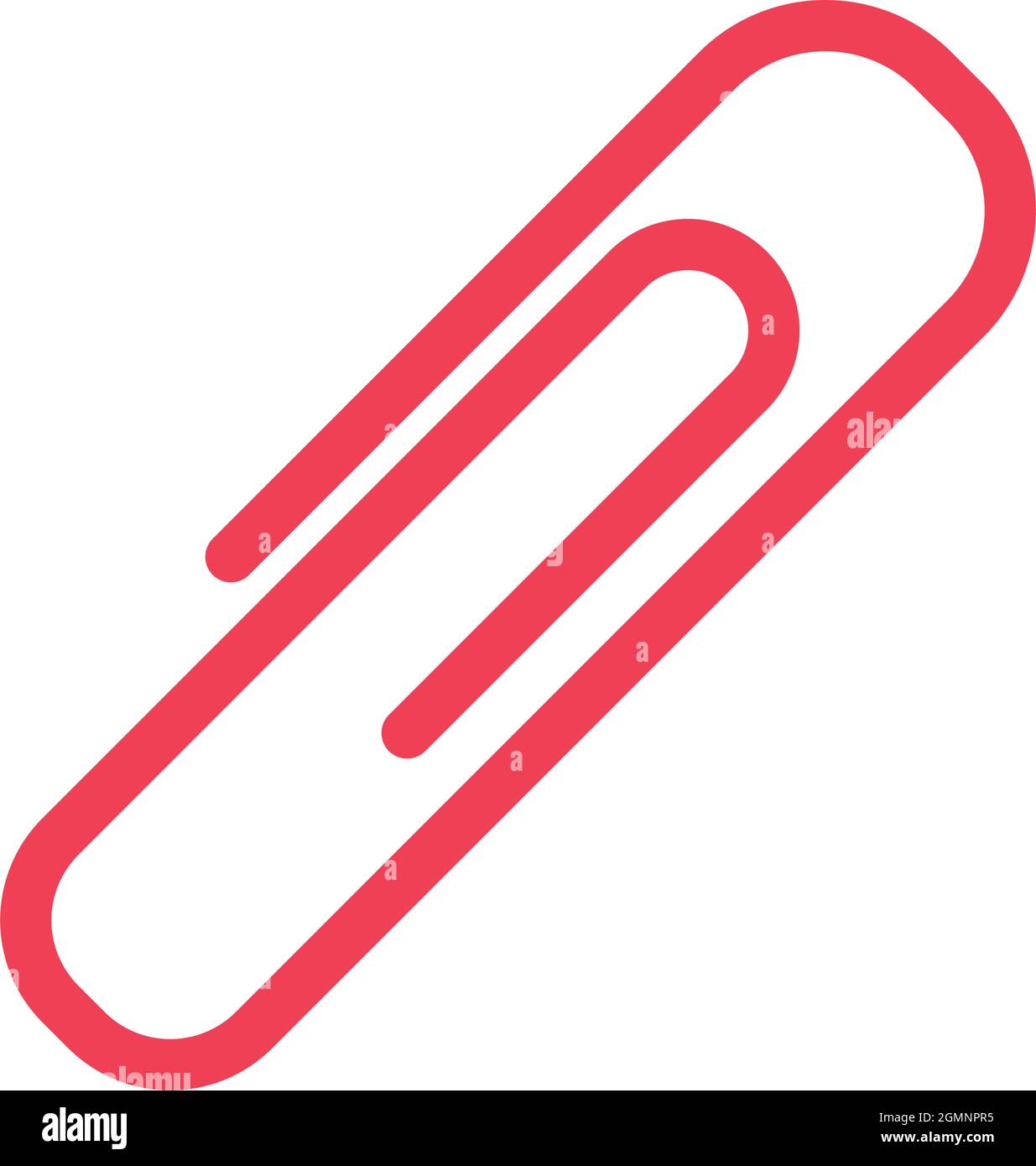 paper clip icon on white background Stock Vector Image & Art - Alamy