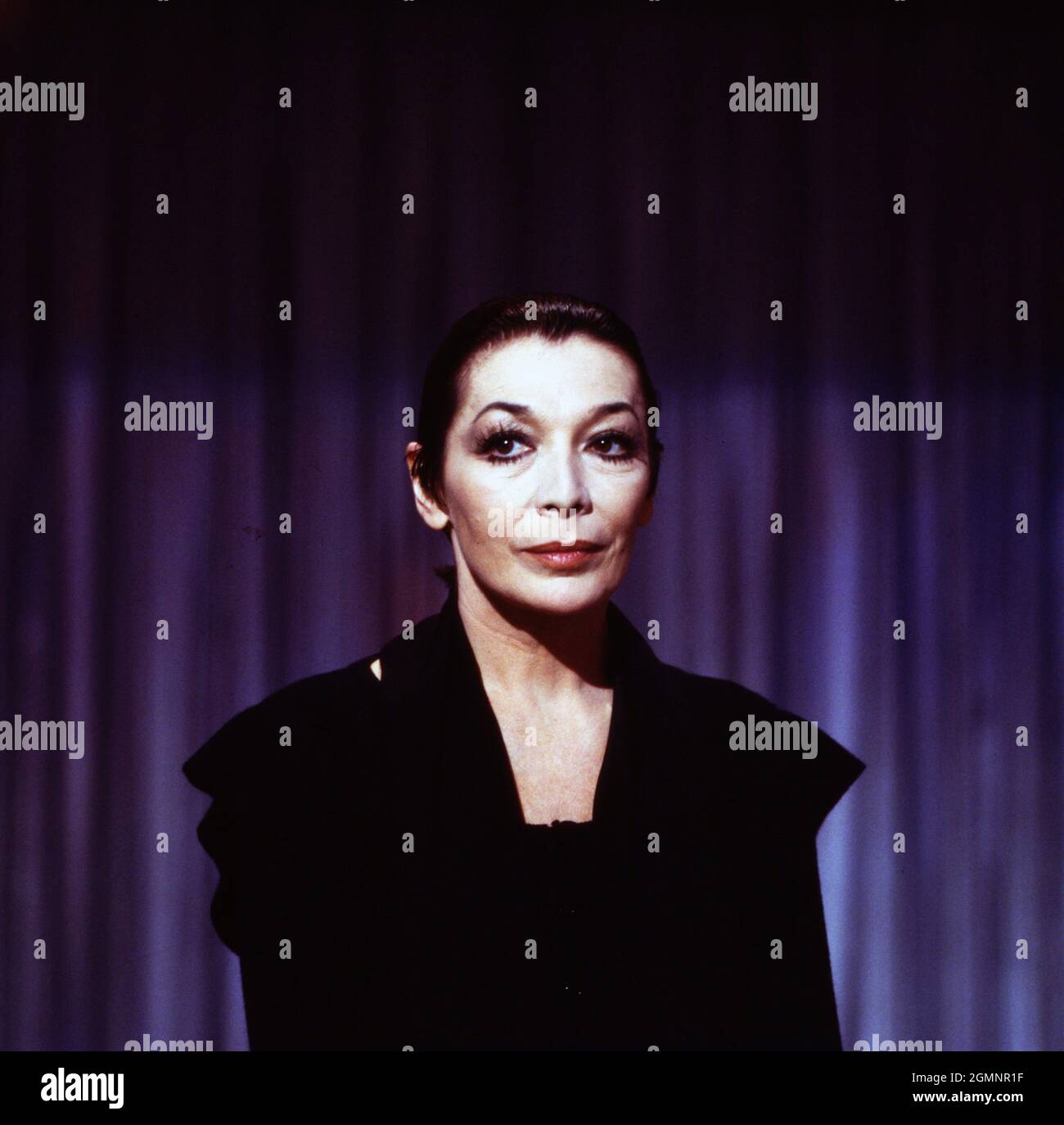 Juliette Greco, französische Chansonsängerin und Schauspielerin, bei ...