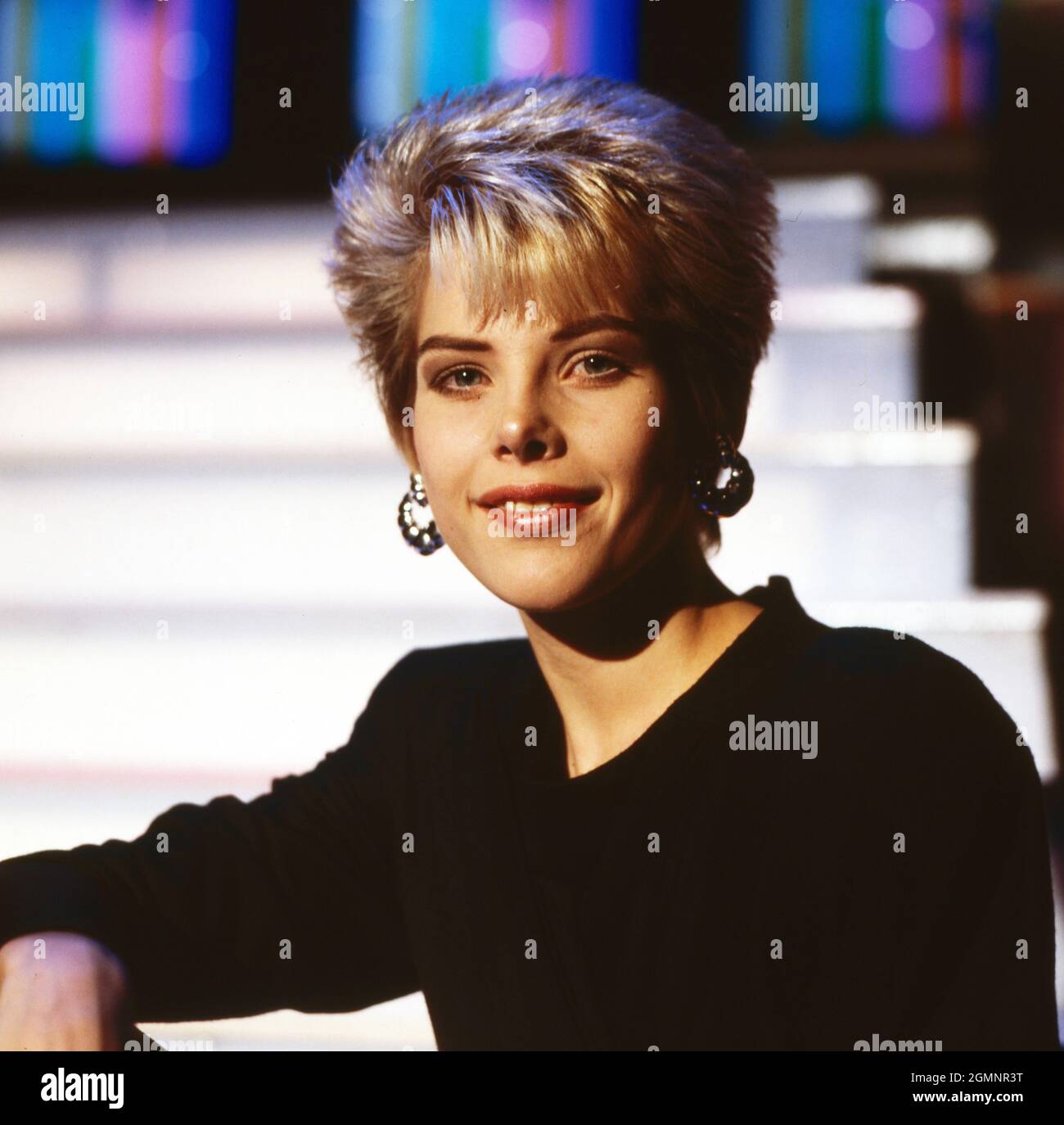 C. C. Catch, niederländische Eurodisco Sängerin, bein einem Auftritt in ...