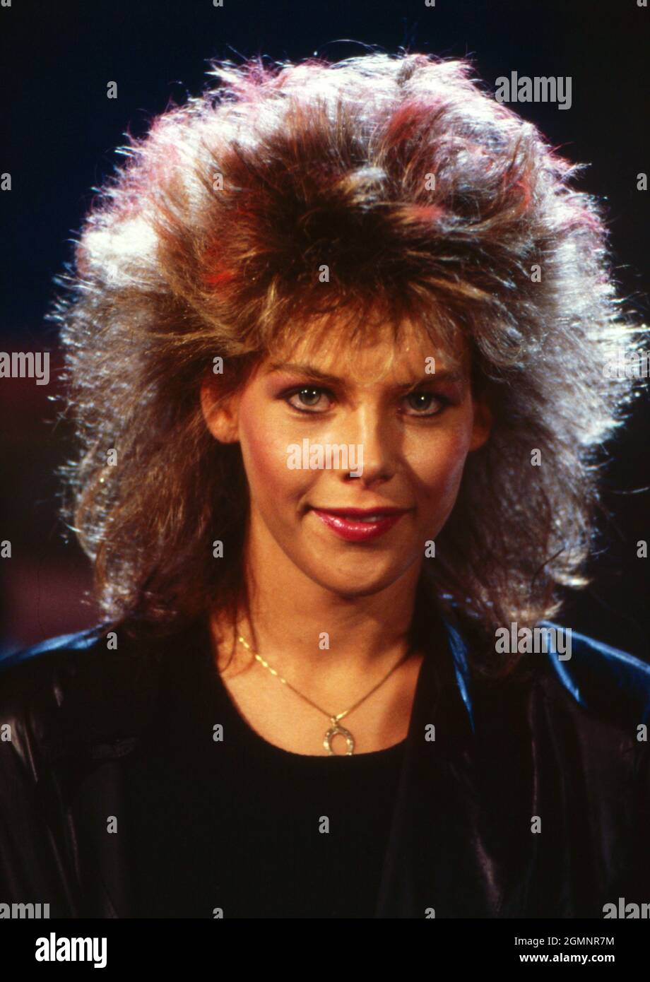 C. C. Catch, niederländische Eurodisco Sängerin, bein einem Auftritt im ...