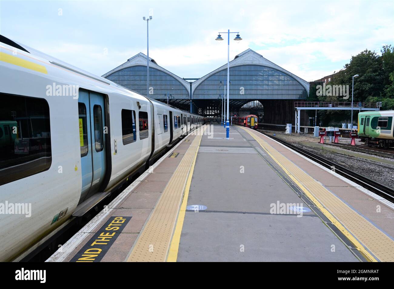 Class 700 passenger trains at Brighton station Stock Photo - Alamy
