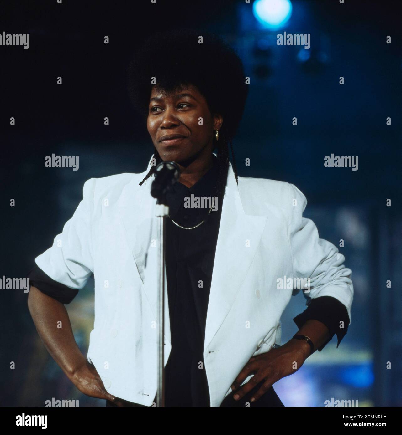 Joan Armatrading, britische Rock und Folk Sängerin, Portrait 1985. Joan ...