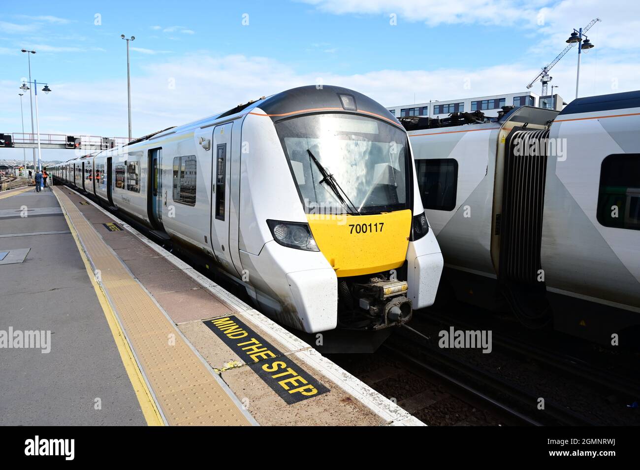 A class 700 at Brighton station Stock Photo - Alamy