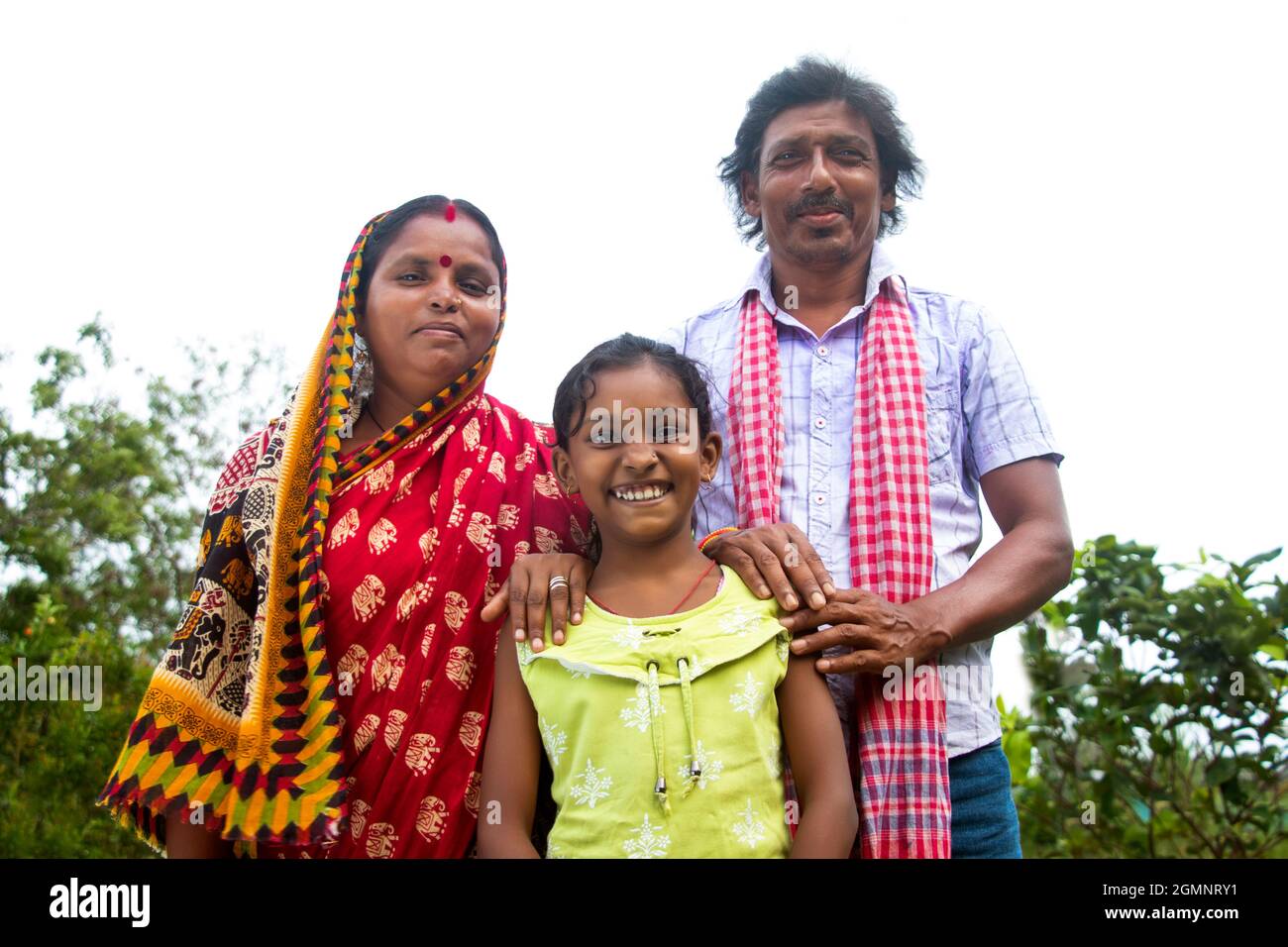 Indian farmer family standing hi-res stock photography and images - Alamy