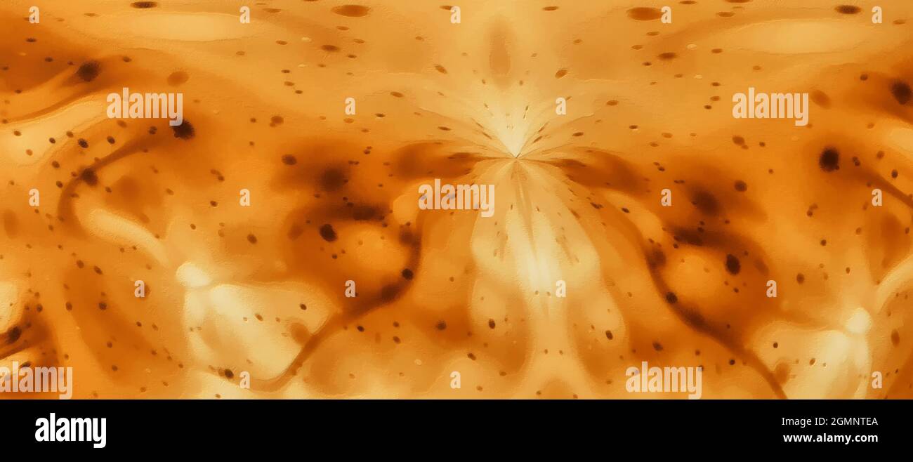 Abstract orange background. Wide panoramic view. Fractal art Stock ...