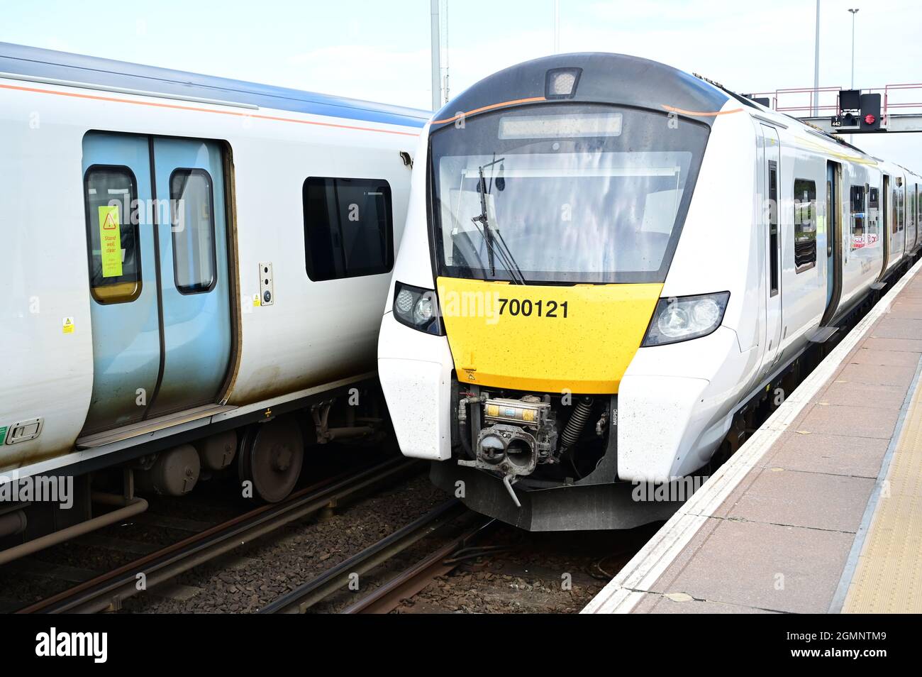 Thameslink class 700 trains at Brighton station Stock Photo - Alamy