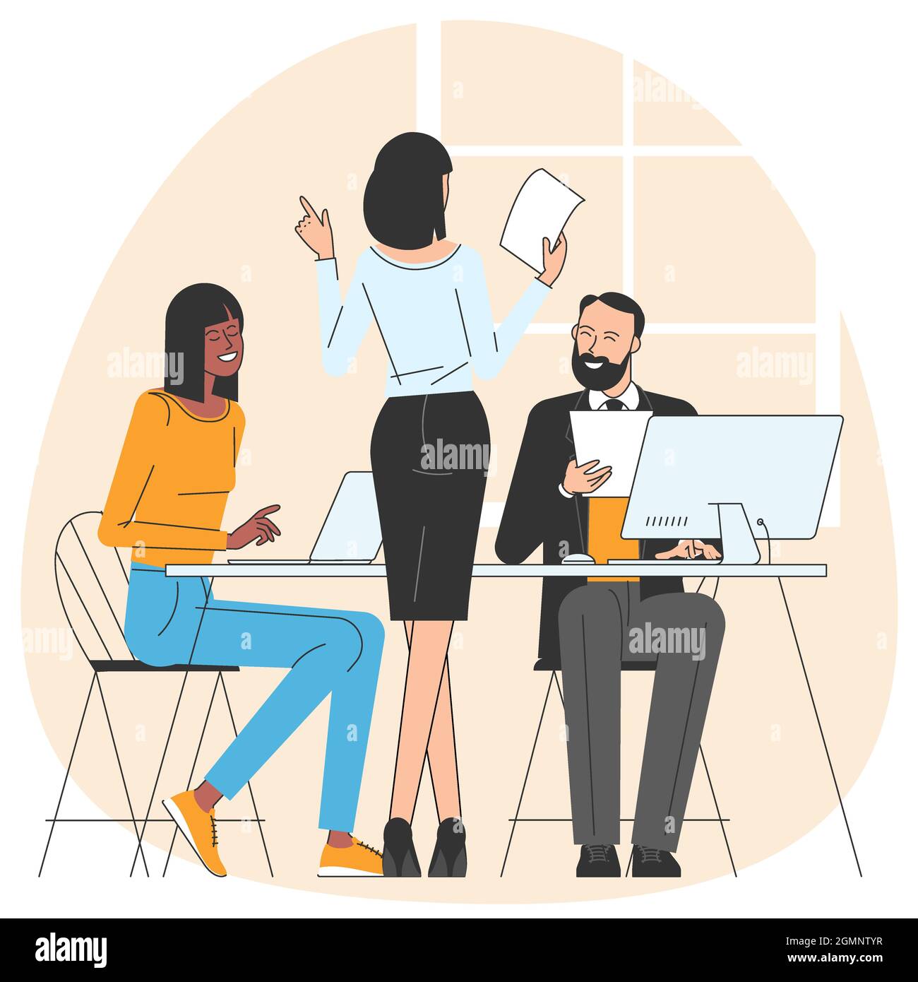 Men meeting Stock Vector Images - Alamy