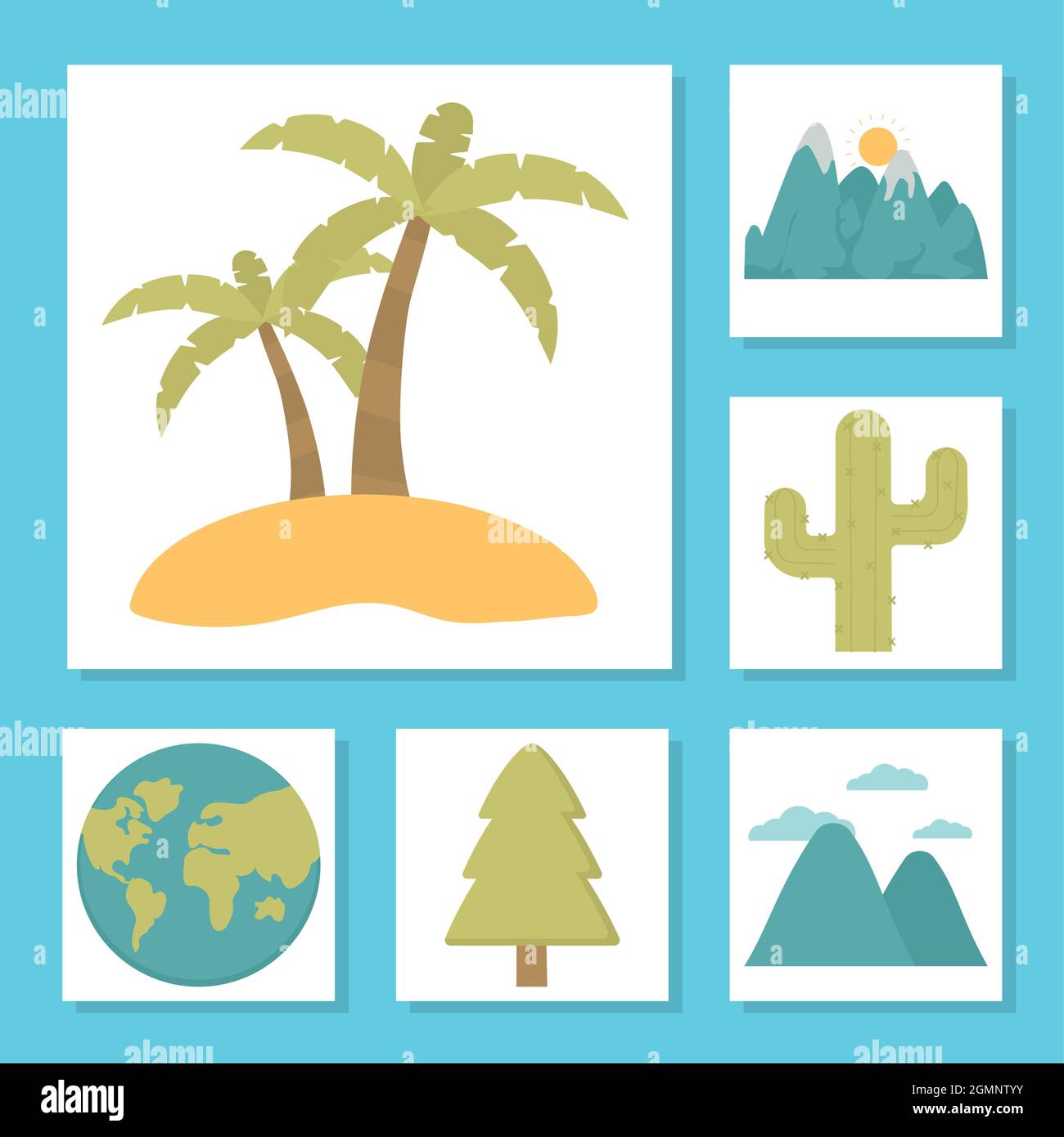 geography and travel icon set Stock Vector Image & Art - Alamy