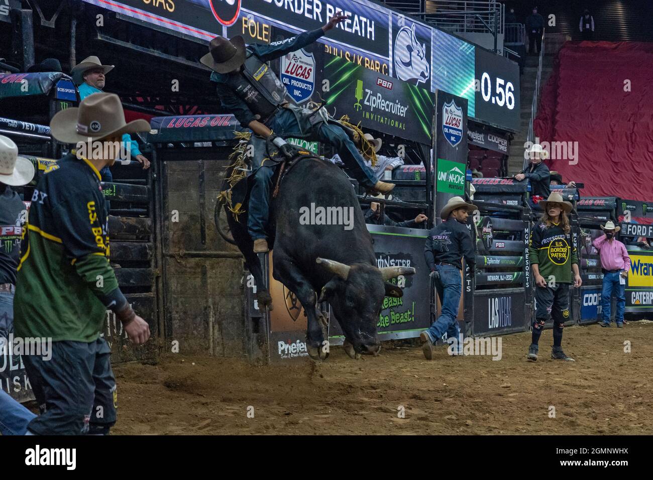 NEWARK, NJ - SEPTEMBER 18: Lucas Divino rides Border Breath during the ...