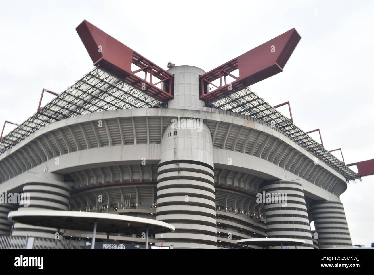 Outside of San Siro/Giuseppe Meazza, AC Milan & Inter Milan stadium ...