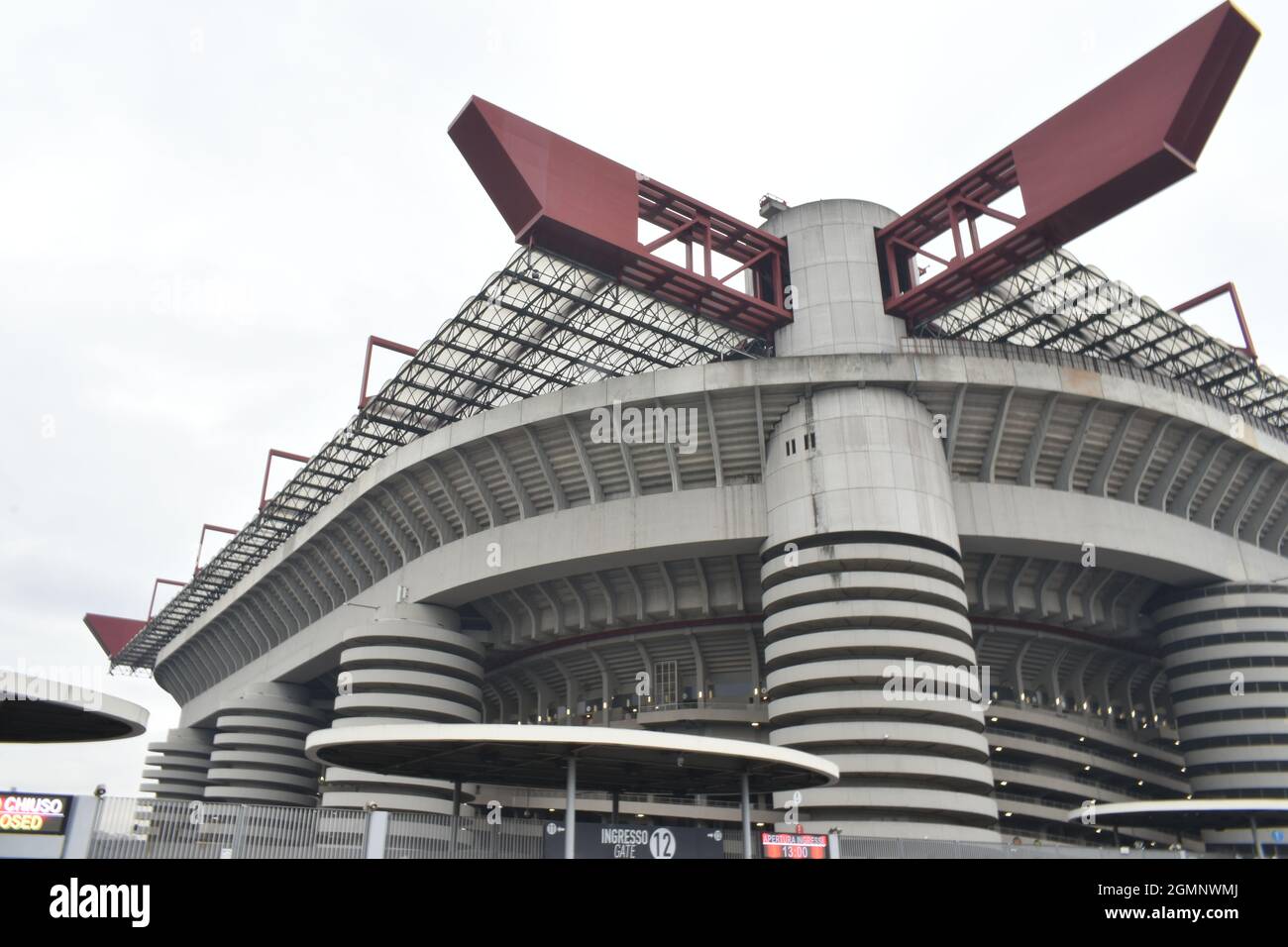 Outside of San Siro/Giuseppe Meazza, AC Milan & Inter Milan stadium ...