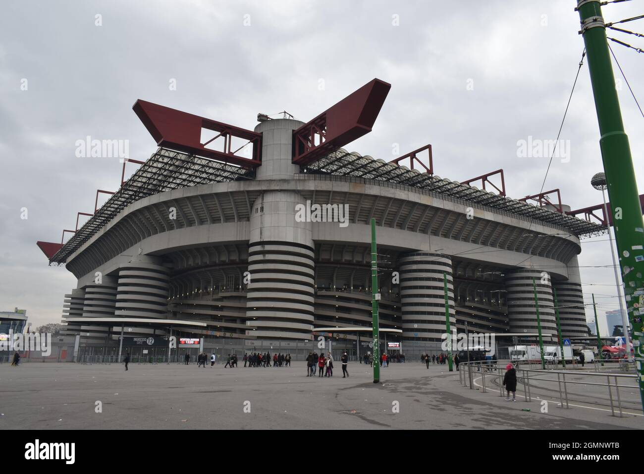 Outside of San Siro/Giuseppe Meazza, AC Milan & Inter Milan stadium ...