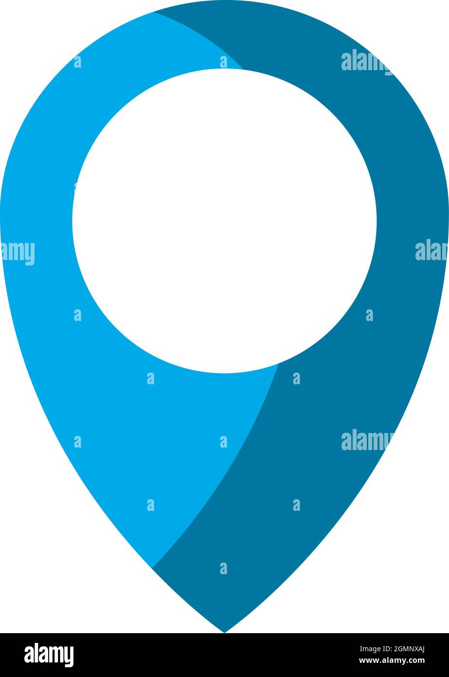 blue gps mark on white background Stock Vector Image & Art - Alamy