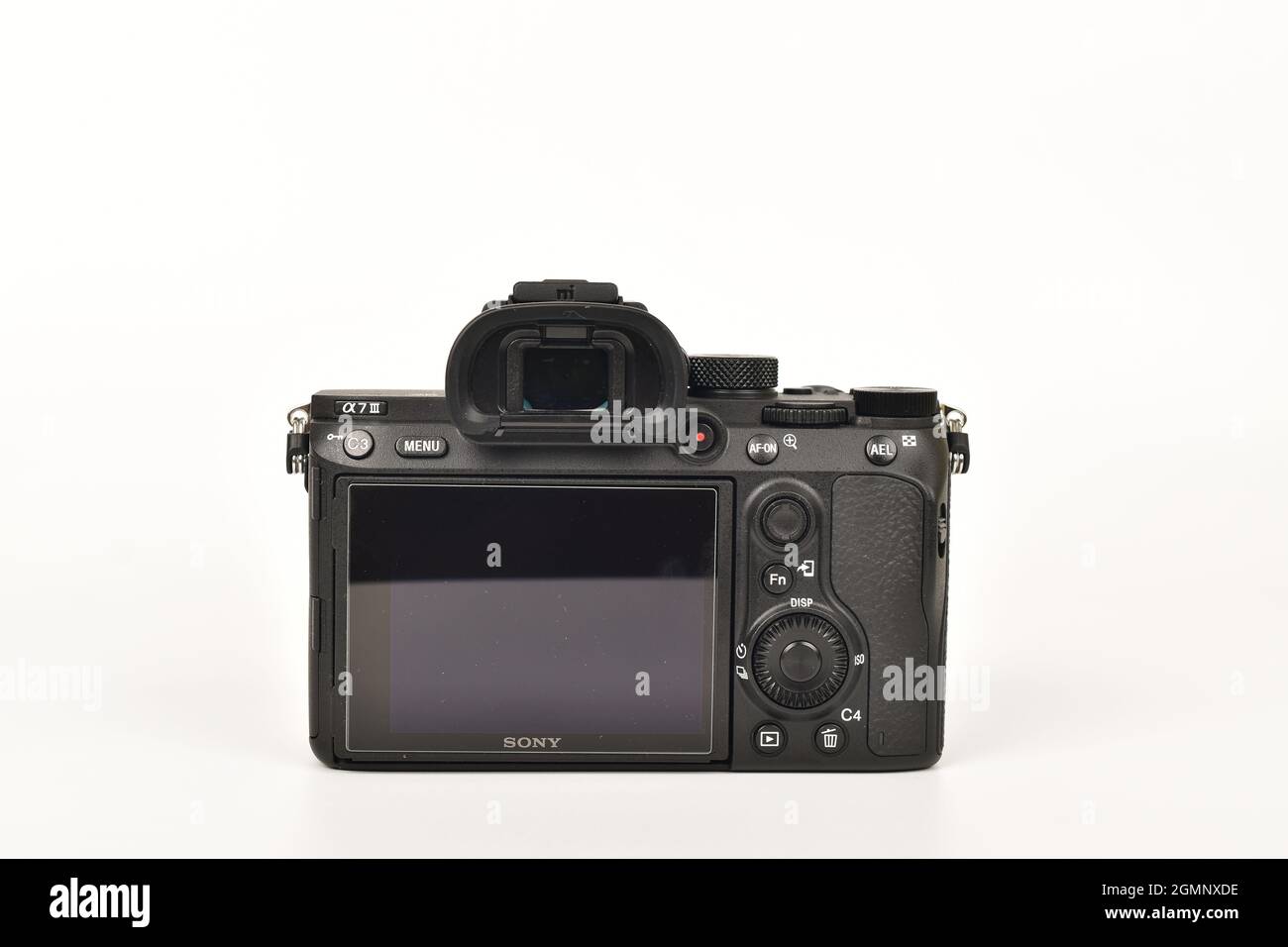 Delhi, india - September 7, 2020: back view of sony a7iii, full frame ...