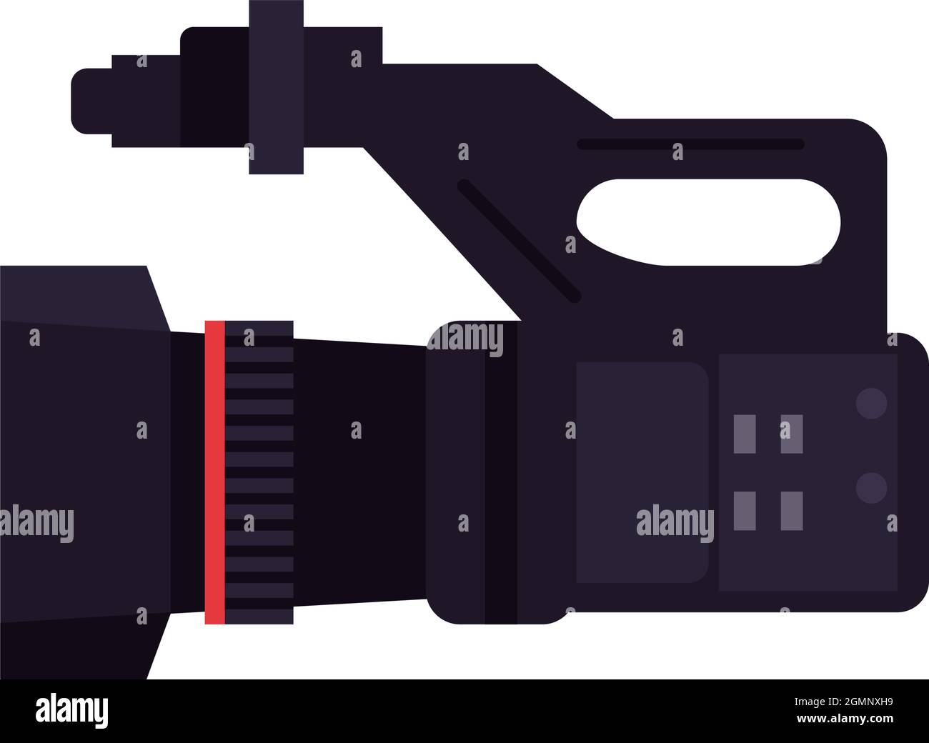 videocamera device on white background Stock Vector Image & Art - Alamy