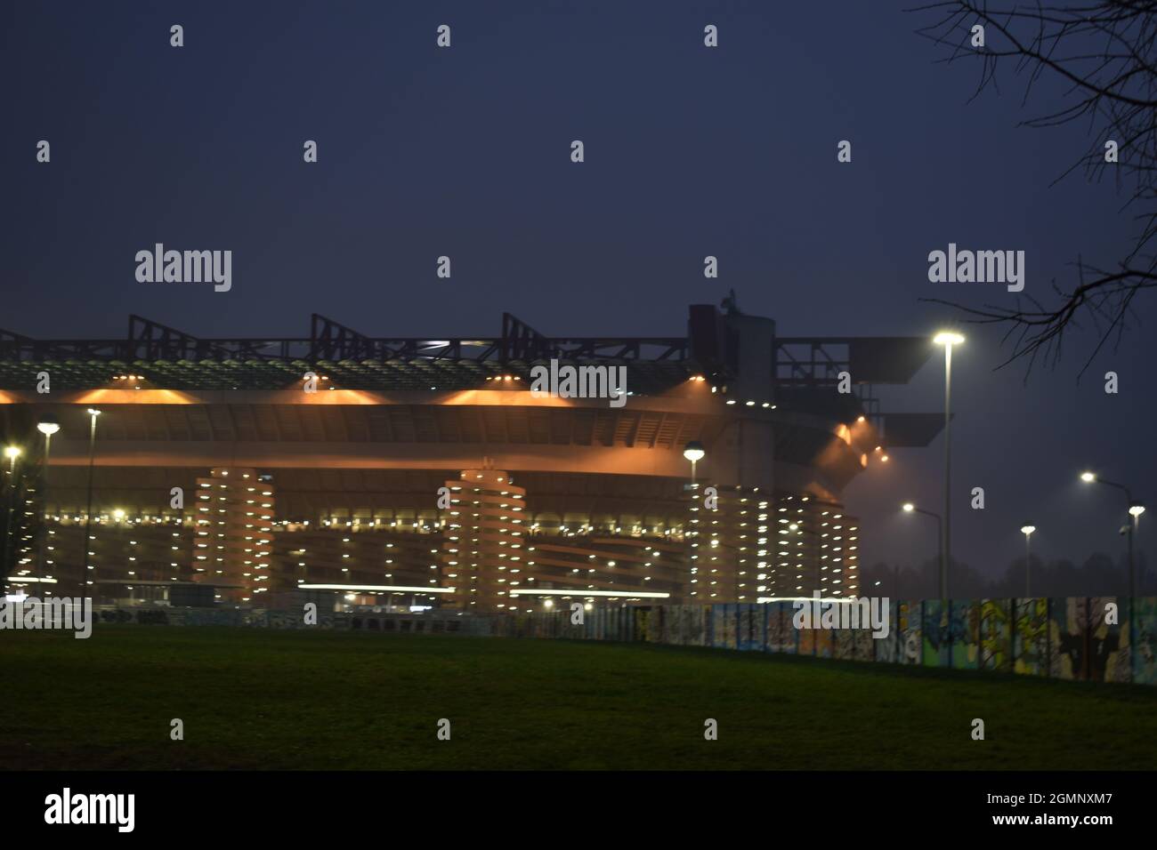 Outside of San Siro/Giuseppe Meazza, AC Milan & Inter Milan stadium ...