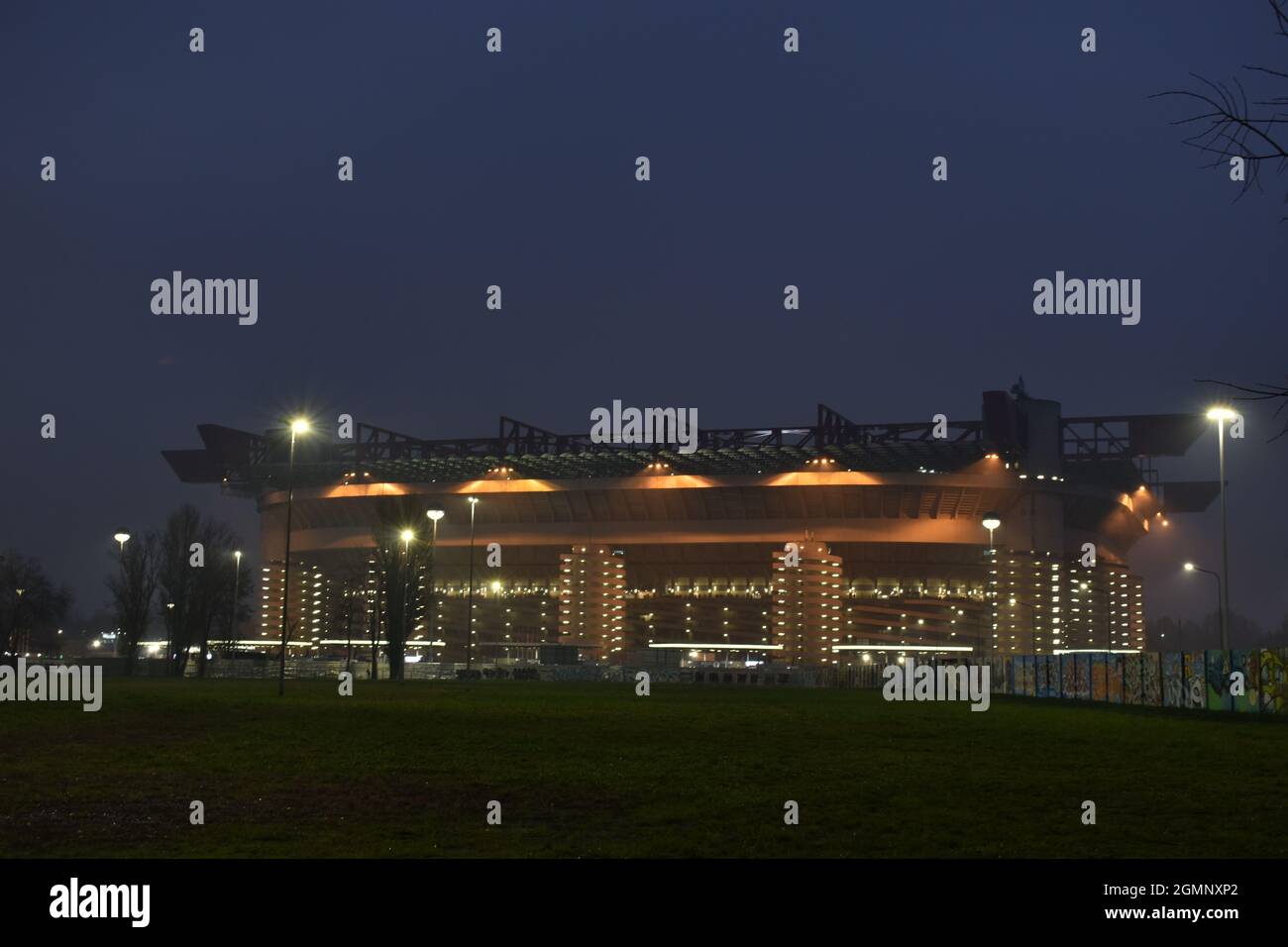 Outside of San Siro/Giuseppe Meazza, AC Milan & Inter Milan stadium ...