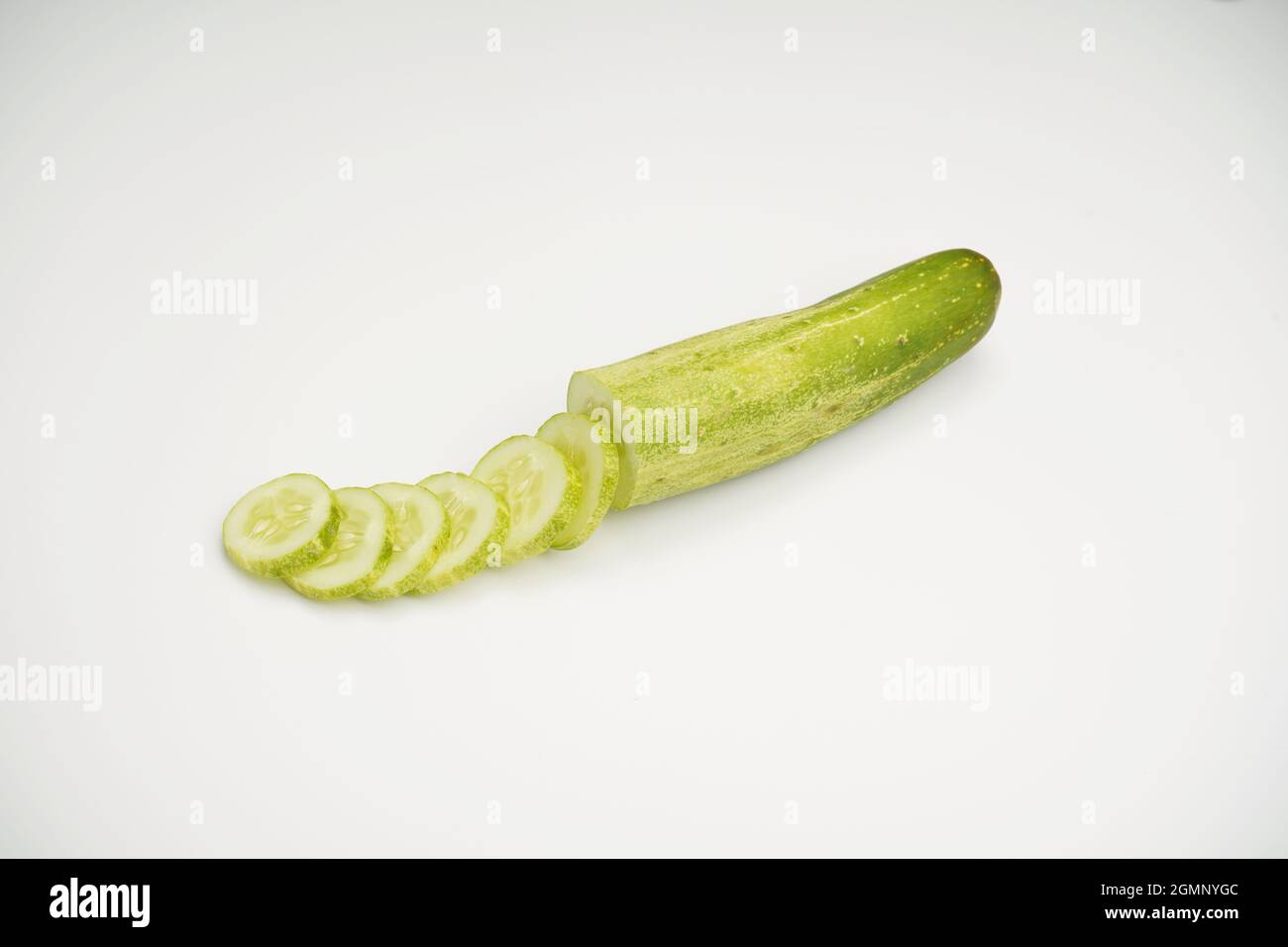 Chopped cucumber isolated on white background, sliced cucumber Stock ...