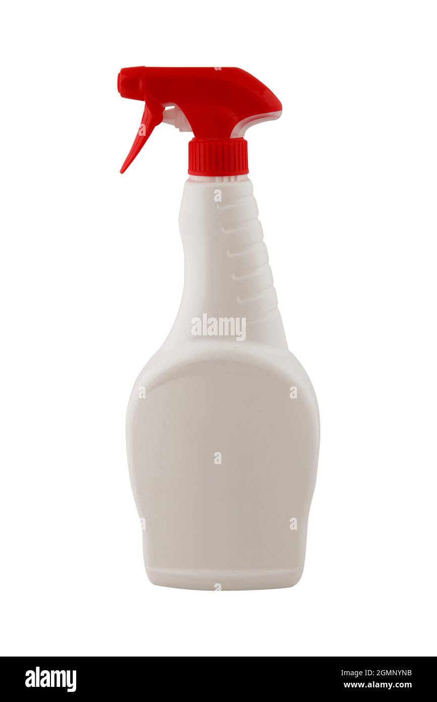 Cleaning bottle on a white background Stock Photo - Alamy