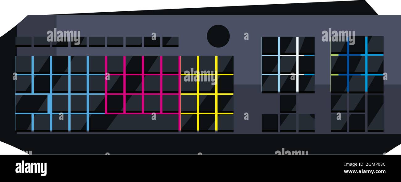 computer keyboard on white background Stock Vector Image & Art - Alamy