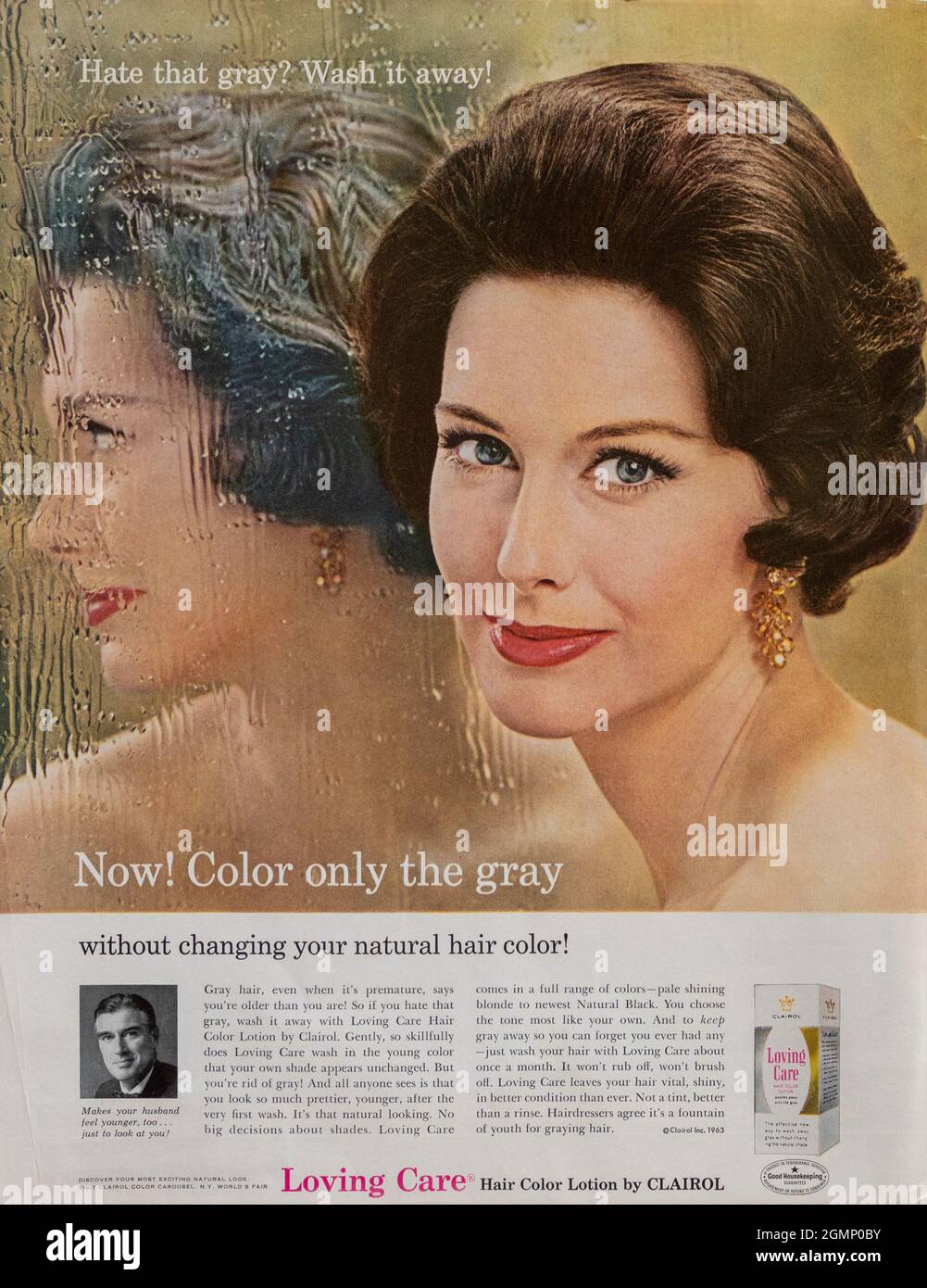 1960s advertisement for hair hi-res stock photography and images - Alamy