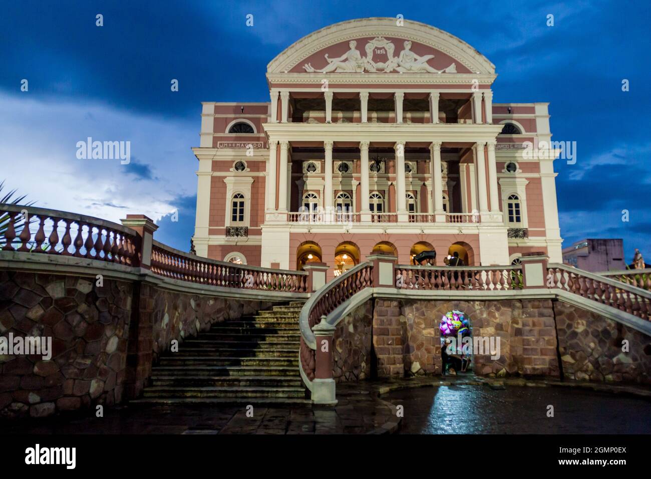 Manaus opera house evening hi-res stock photography and images - Alamy