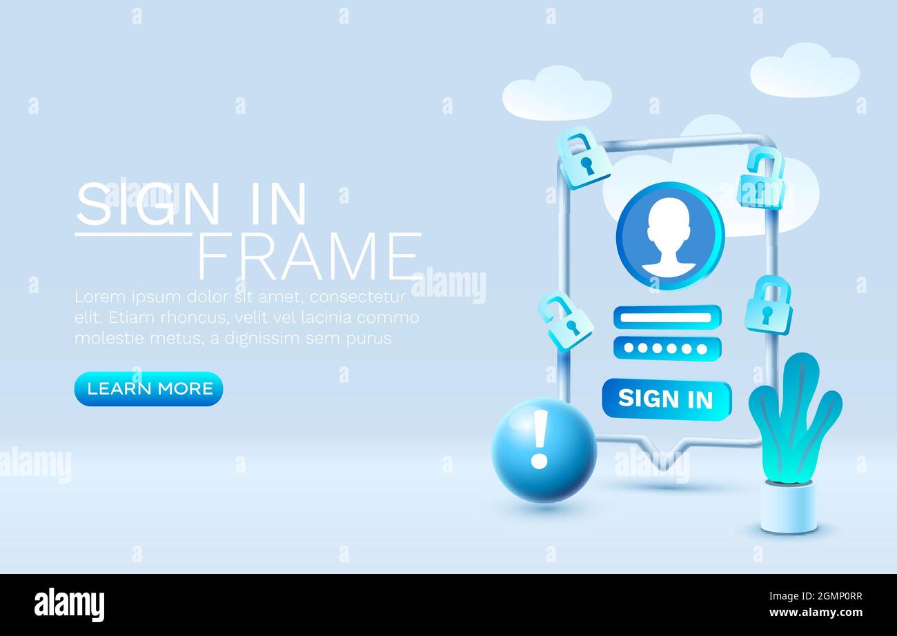 Sign in smartphone mobile screen, technology mobile display. Vector ...