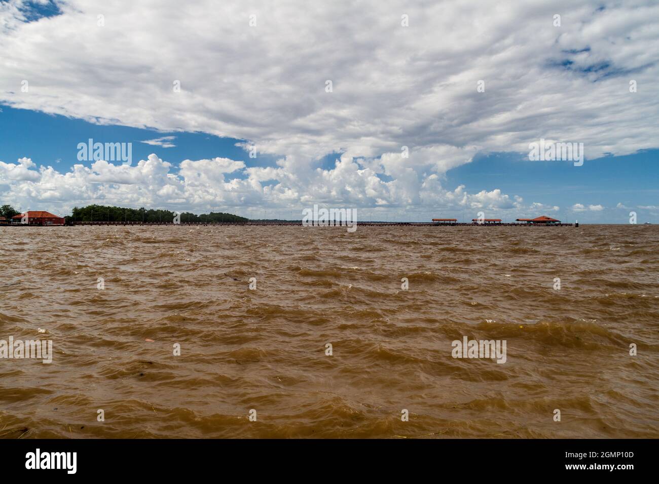 Amazon river and a pier in Macapa, Brazil Stock Photo - Alamy