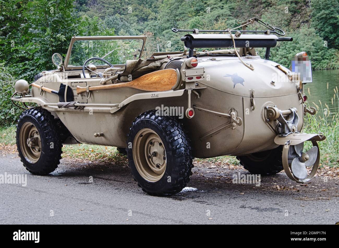 The KdF 166 Schwimmwagen 4x4 4x4 amphibious military vehicle was one of ...