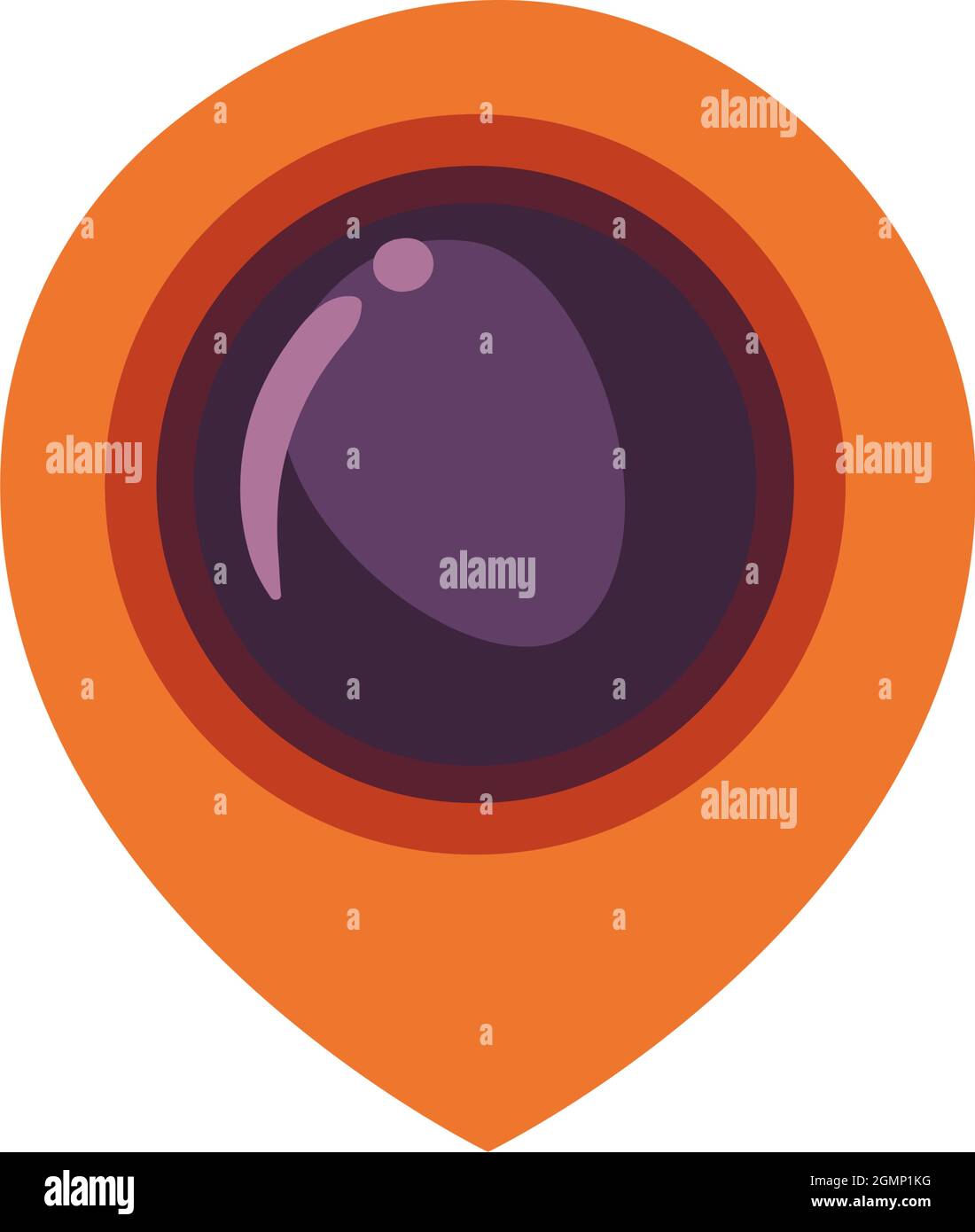 gps mark on white background Stock Vector Image & Art - Alamy