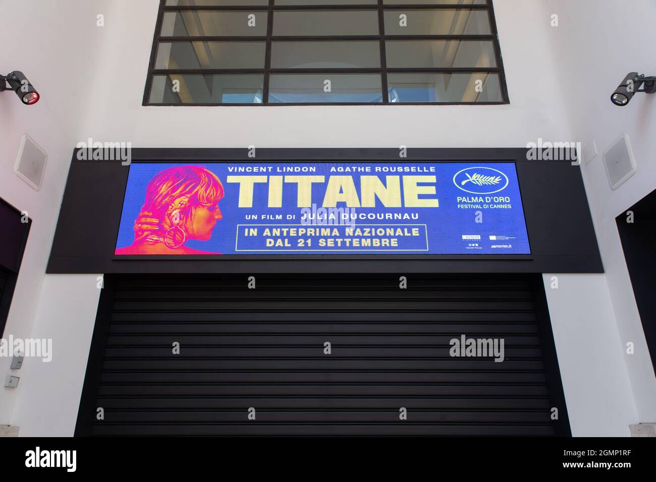 Rome, Italy. 20th Sep, 2021. View of the entrance of Troisi Cinema, in ...